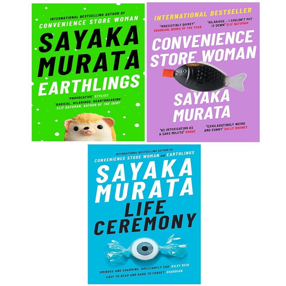 Sayaka Murata Collection 3 Books Set Life Ceremony, Earthlings,Conveni