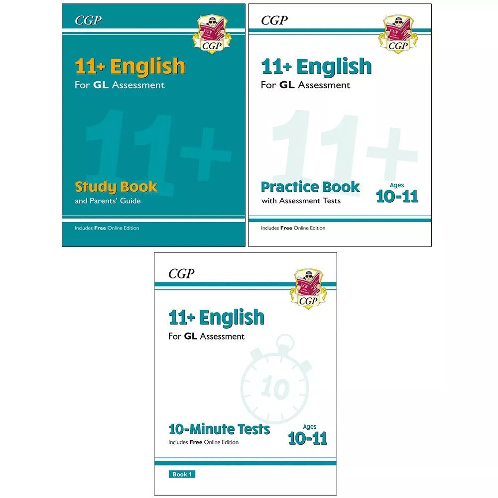 CGP's unbeatable revision for 11+ English 3 book set(GL English Study ...