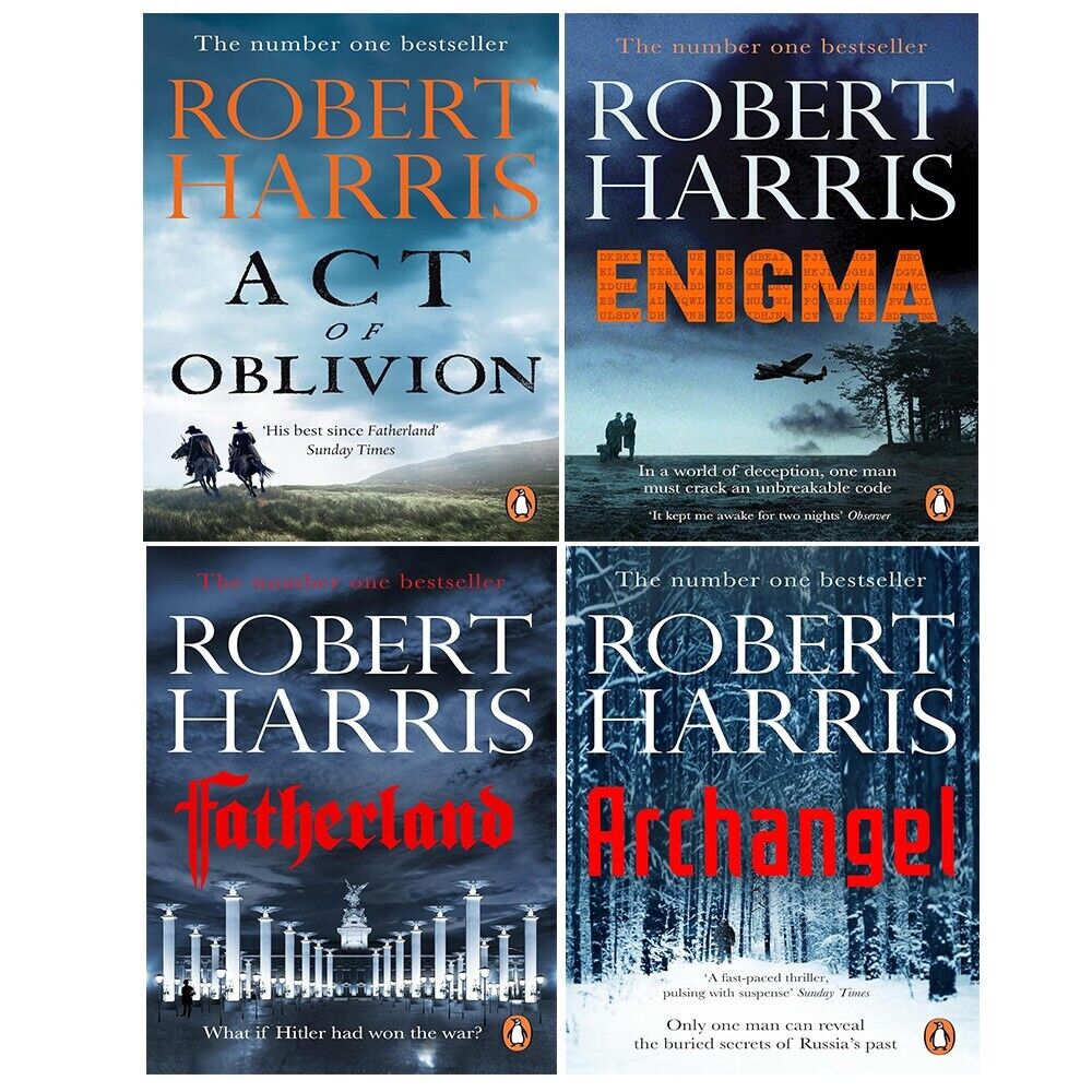 Robert Harris Collection 4 Books Set Fatherland,Enigma,Archangel,Act of ...