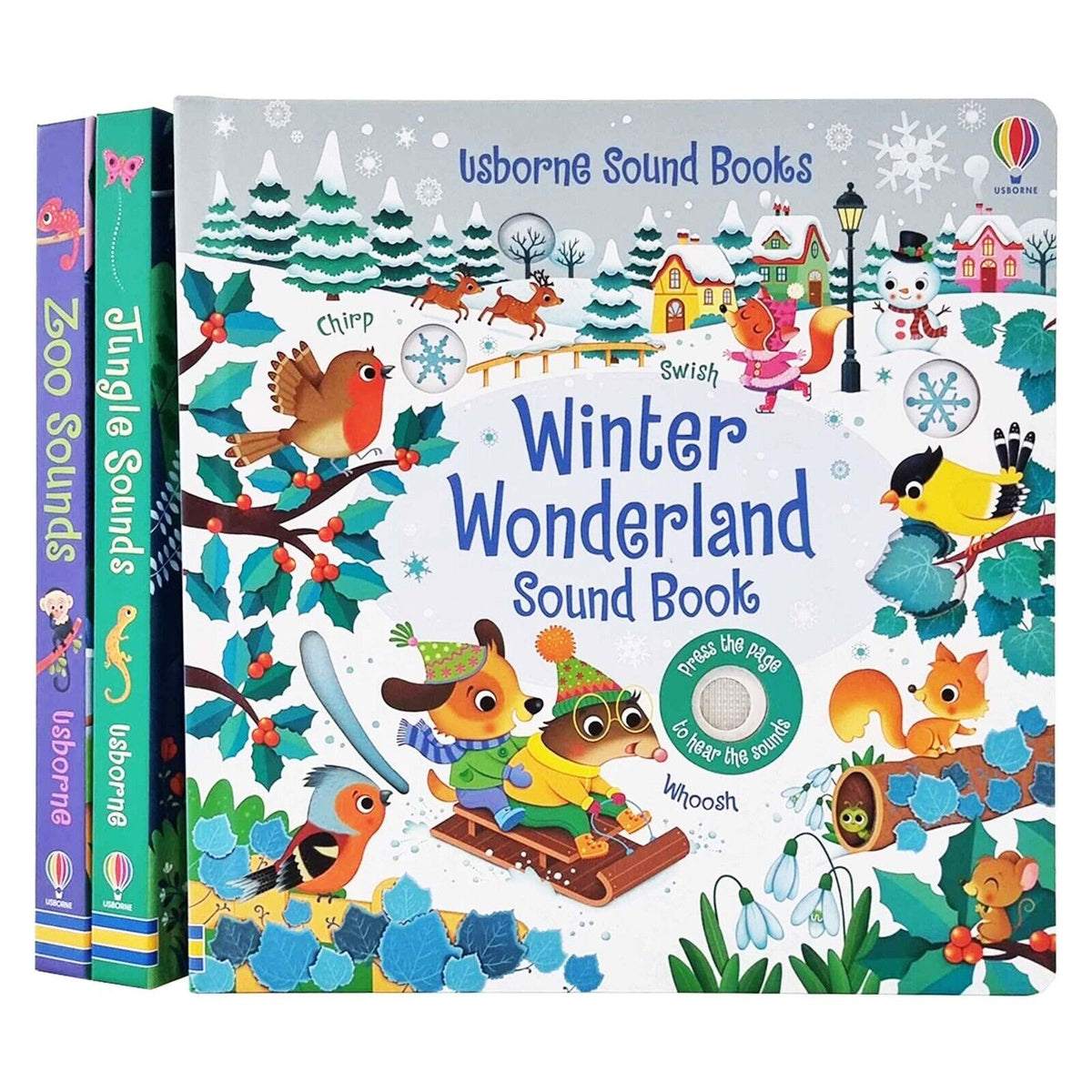 Usborne Sound Books Collection 3 Books Set (Jungle Sounds, Zoo Sounds ...