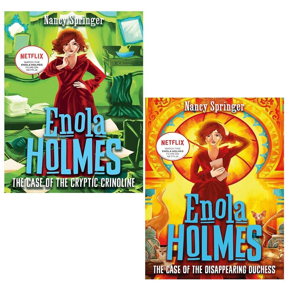 An Enola Holmes Mystery Series Collection 2 Books Set by Nancy Springe