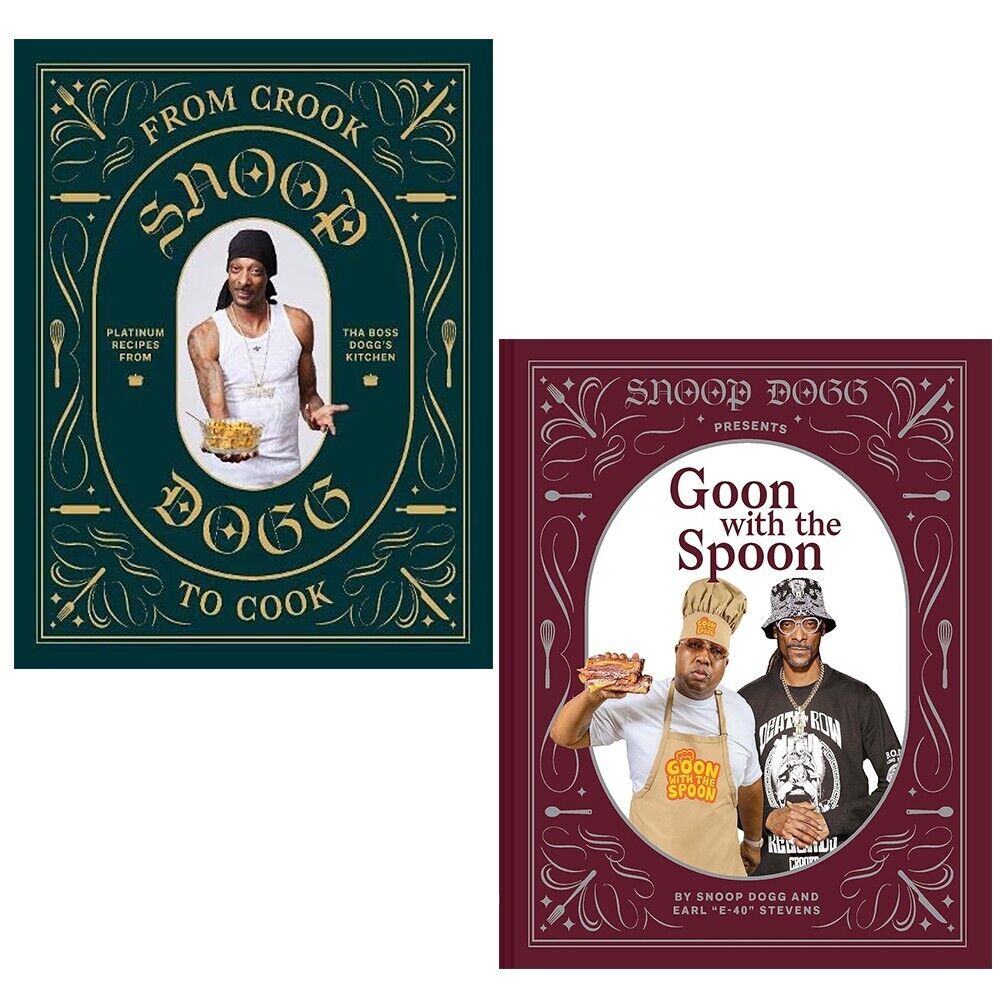 Snoop Dogg Collection 2 Books Set From Crook to Cook, Presents Goon ...
