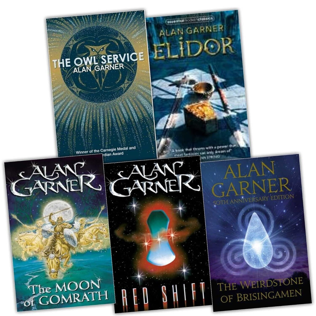 Alan garner 5 Books Collection Set (The Weirdstone of Brisingamen, Red ...