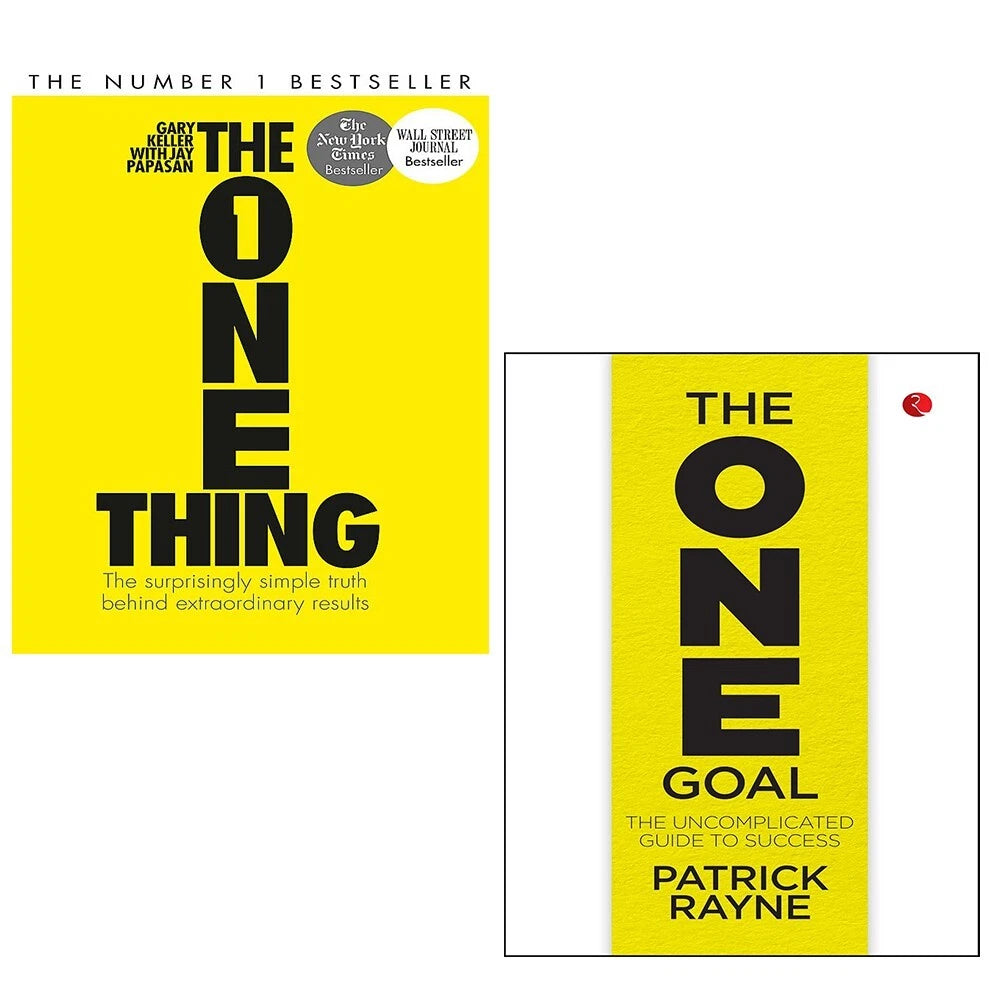 One Thing Gary Keller, Jay Papasan, ONE GOAL Patrick Rayne 2 Books Set ...