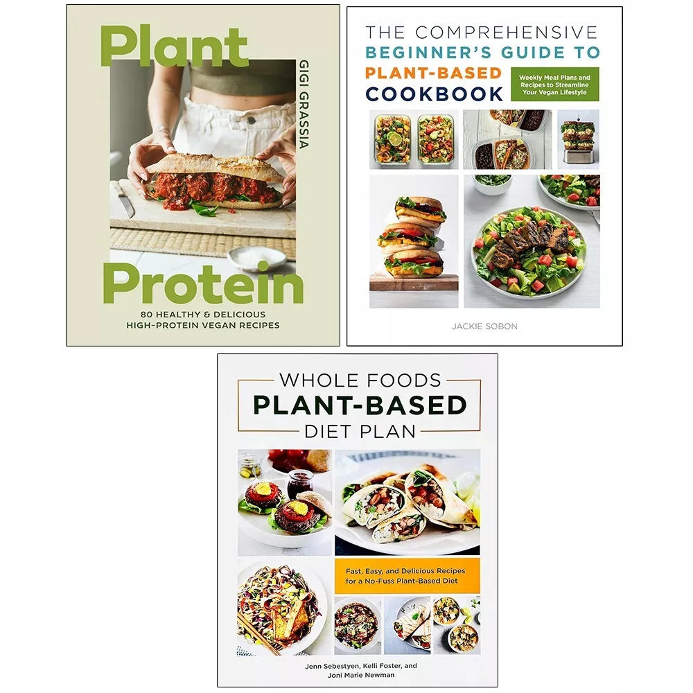 Plant Protein(HB), Plant-Based Cookbook, Whole Foods Plant-Based 3 ...