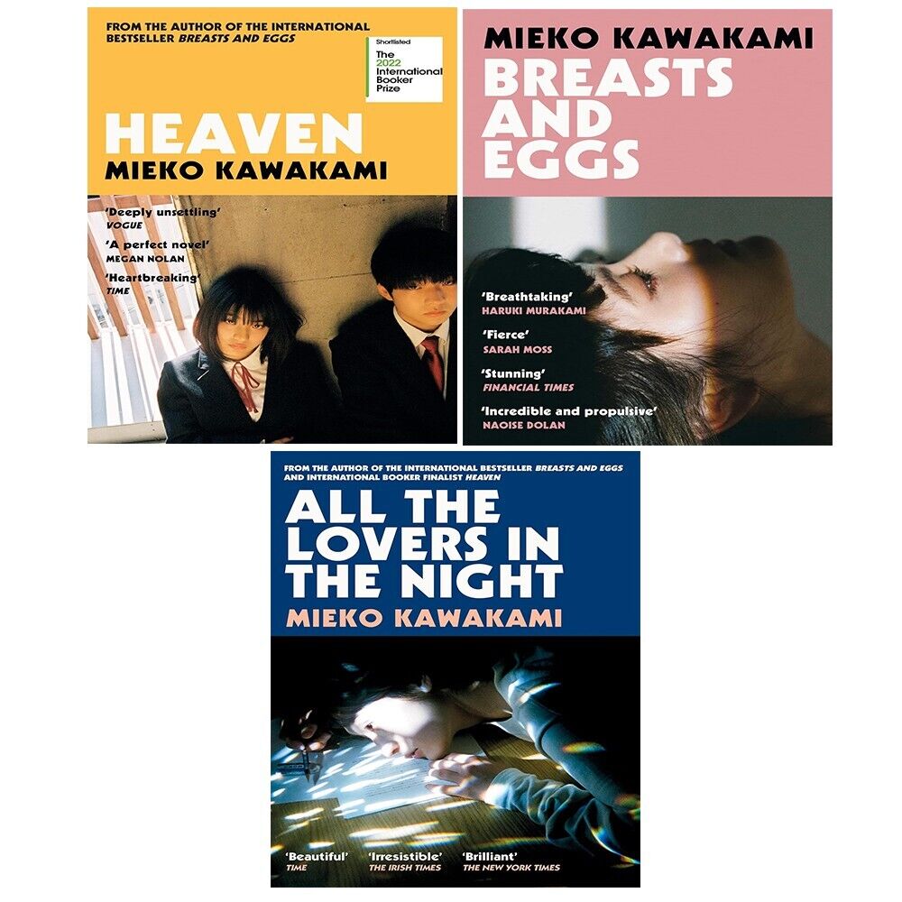 Mieko Kawakami Collection 3 Books Set Breasts and Eggs,Heaven,All The Lovers In | The Book Bundle