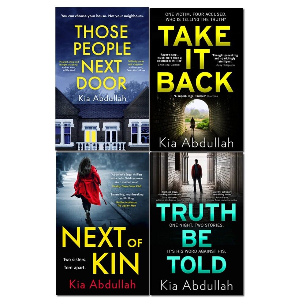 Kia Abdullah Collection 4 Books Set Those People Next Door, Next of Kin ...