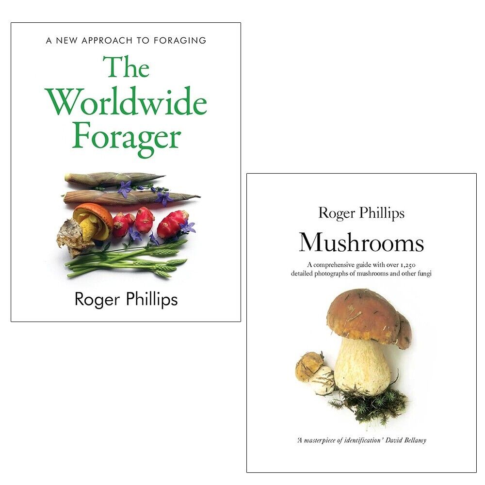 Roger Phillips Collection 2 Books Set Worldwide Forager (HB), Mushrooms ...