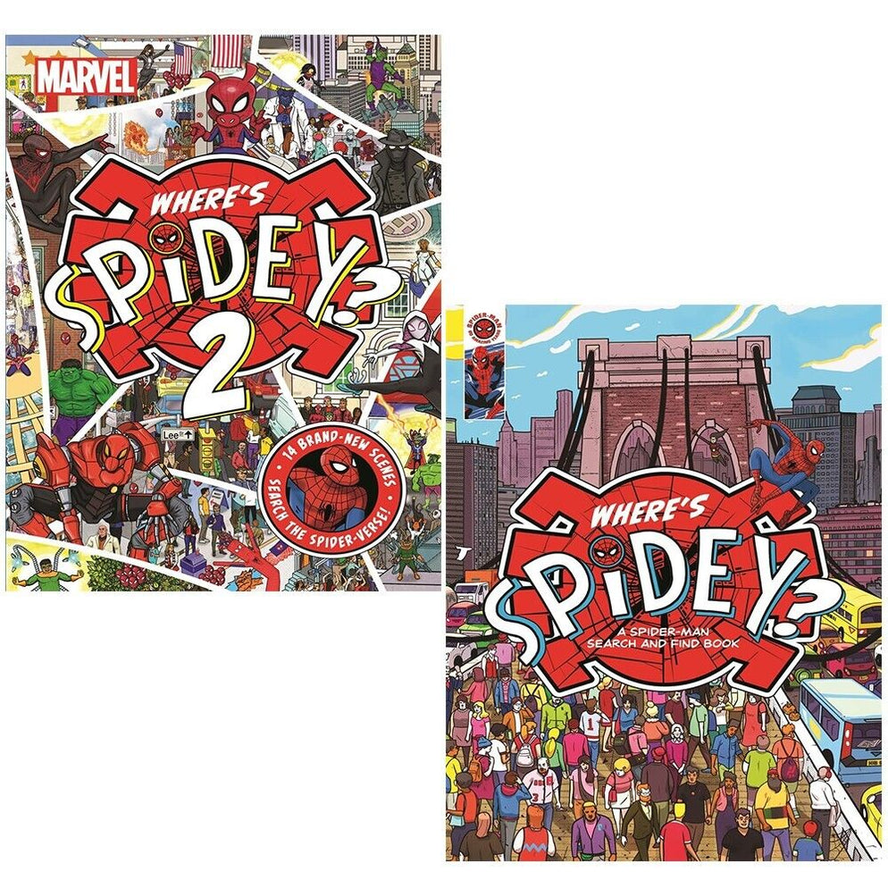 Wheres Spidey Series 2 Books Set (Marvel Spider-Man search & find book ...