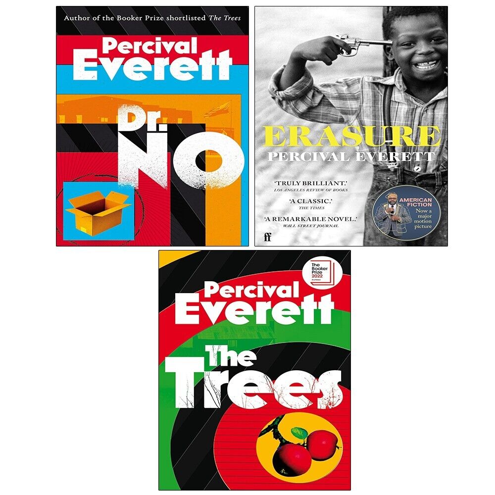 Percival Everett Collection 3 Books Set (Dr. No, The Trees & Erasure ...