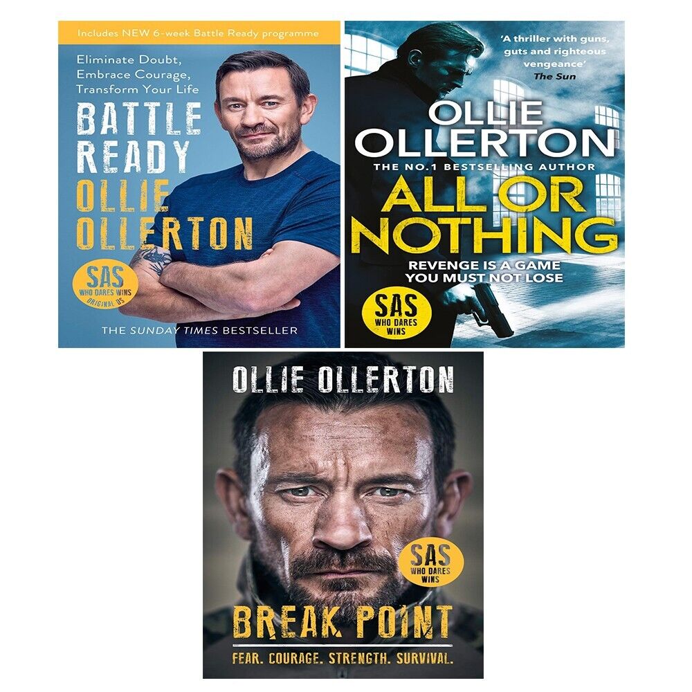 Ollie Ollerton Collection 3 Books Set (All Or Nothing, Battle Ready, B ...