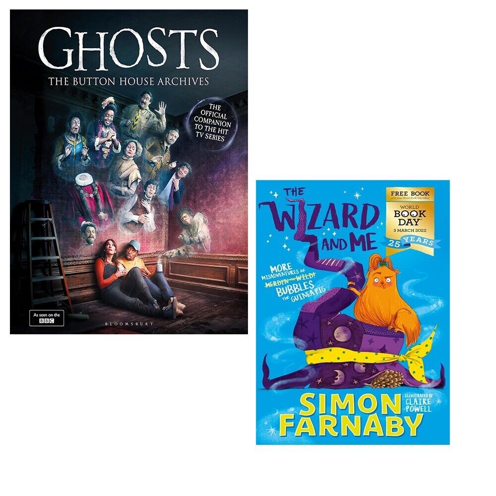Simon Farnaby Collection 2 Books Set Ghosts Button House Archives ...