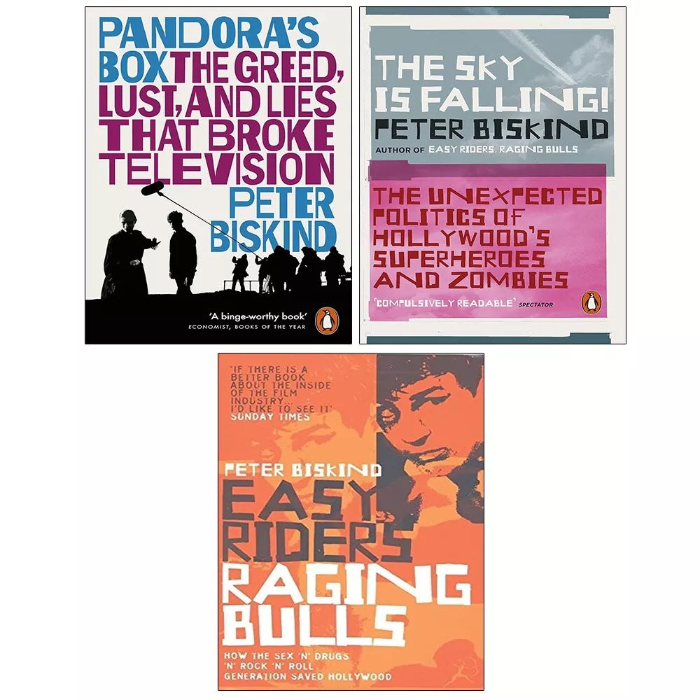 Peter Biskind Collection 3 Books Set Pandora Box (Greed Lust Lies,Sky ...