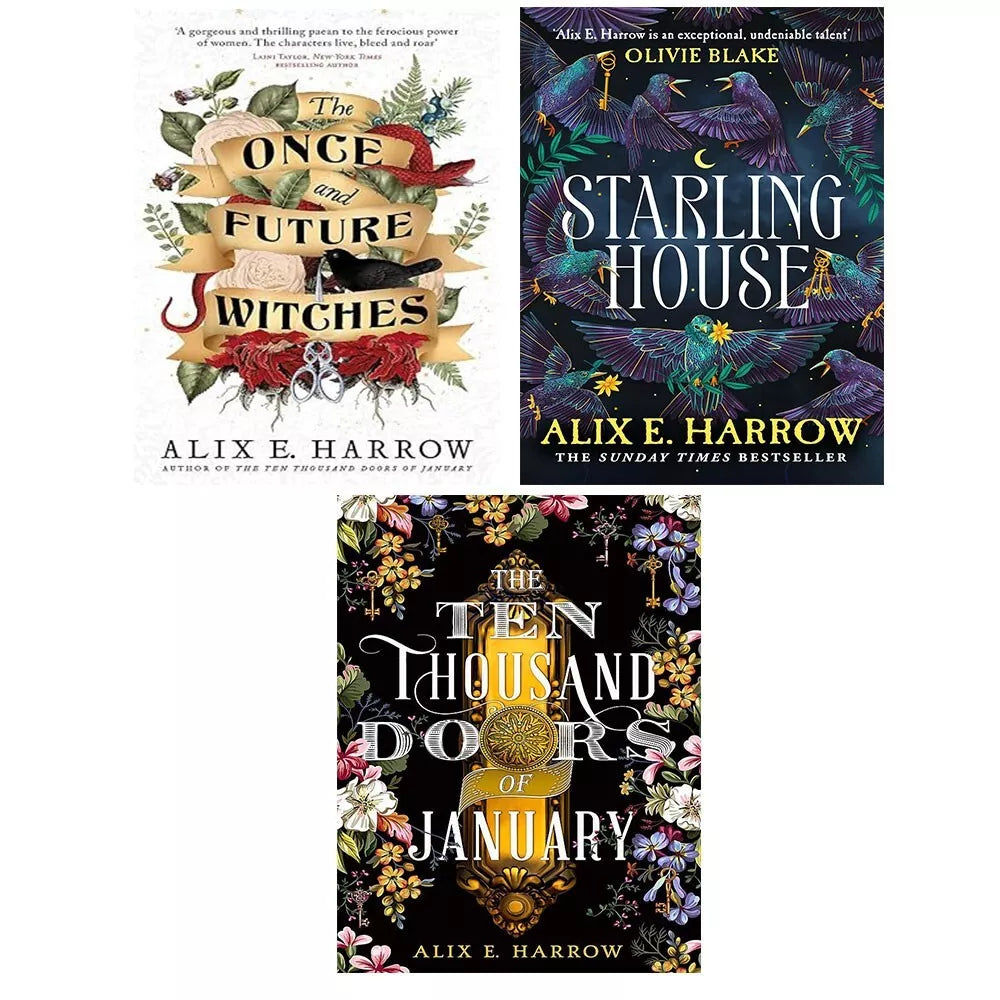 Alix E. Harrow Collection 3 Books Set (Once and Future Witches, Starli ...