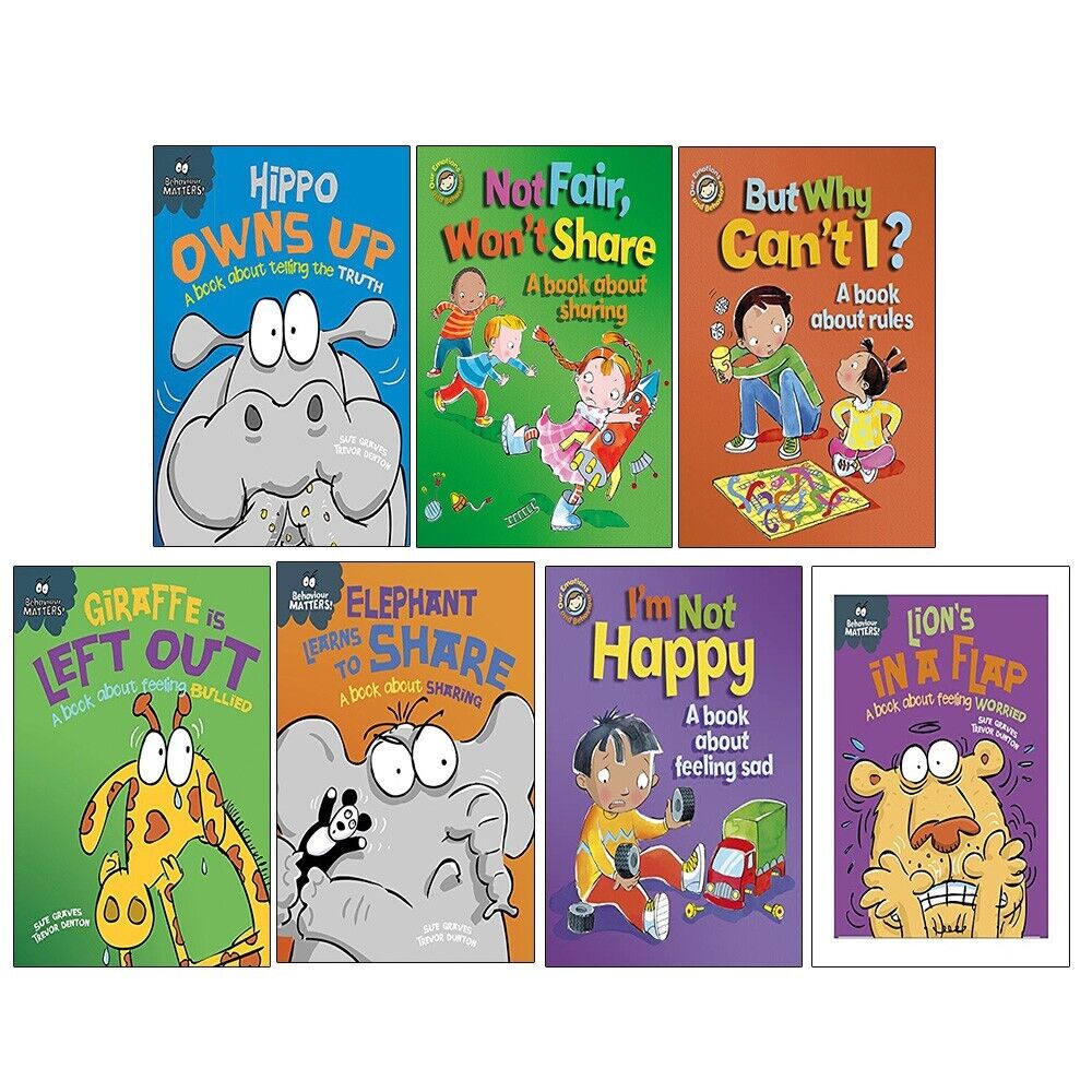 Our Emotions Behaviour Matters Series 7 Books Collection Set by Sue Gr ...