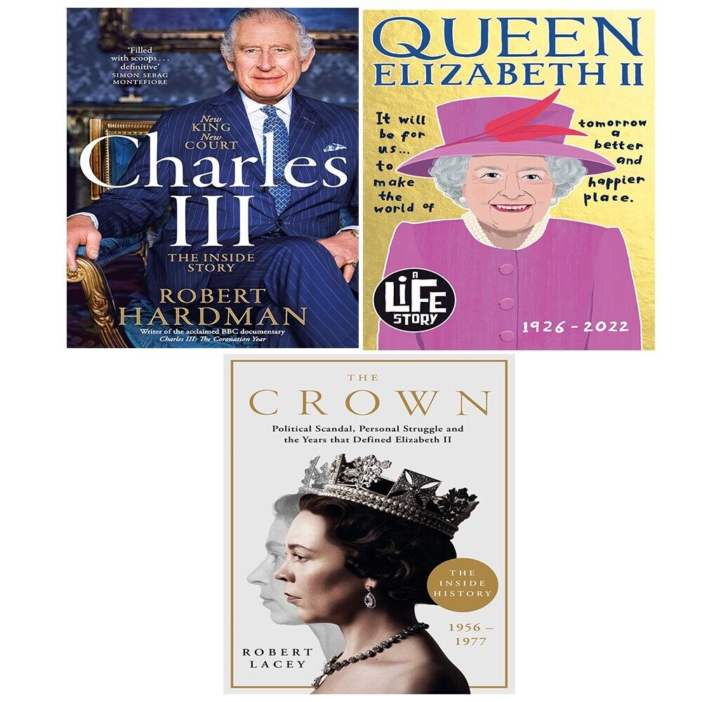 Charles III New King (HB), Crown, Queen Elizabeth II Sally Morgan 3 Bo ...