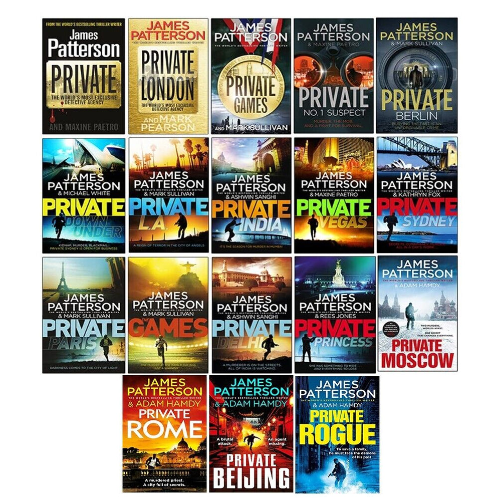 James Patterson Private Series Collection 1-18 Books Set Private, London, Games | The Book Bundle