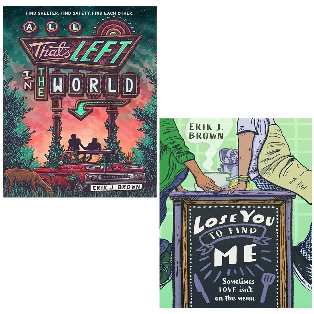 Erik J. Brown Collection 2 Books Set All Thats Left in the World, Lose ...