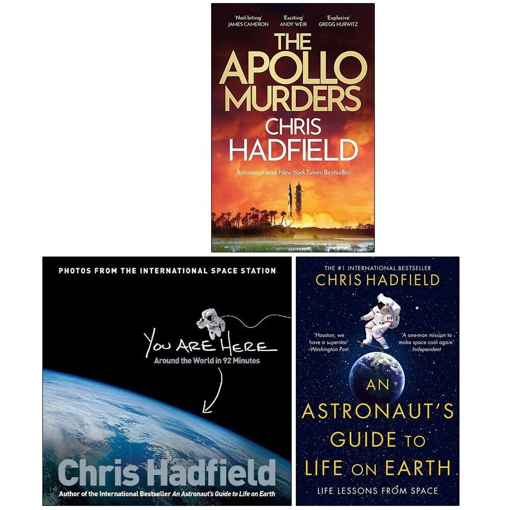 Chris Hadfield Collection 3 Books Set Apollo Murders, You Are Here, An ...