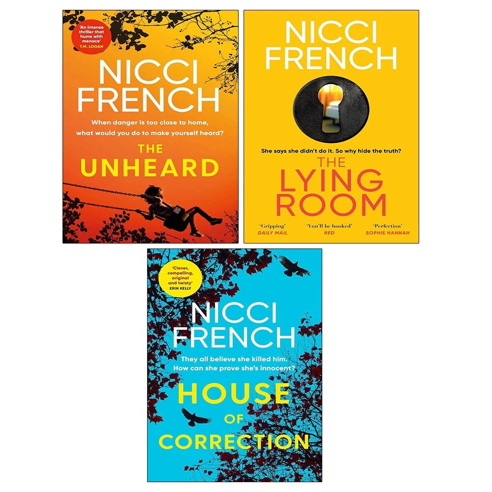 Nicci French Collection 3 Books Set Unheard,House of Correction, Lying ...