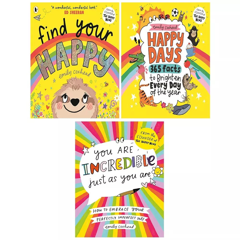 Emily Coxhead 3 Books Collection Set Find Your Happy, Happy Days, You ...