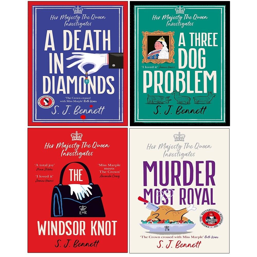 Her Majesty Queen Investigates Series 4 Books Set by S.J. Bennett Death ...