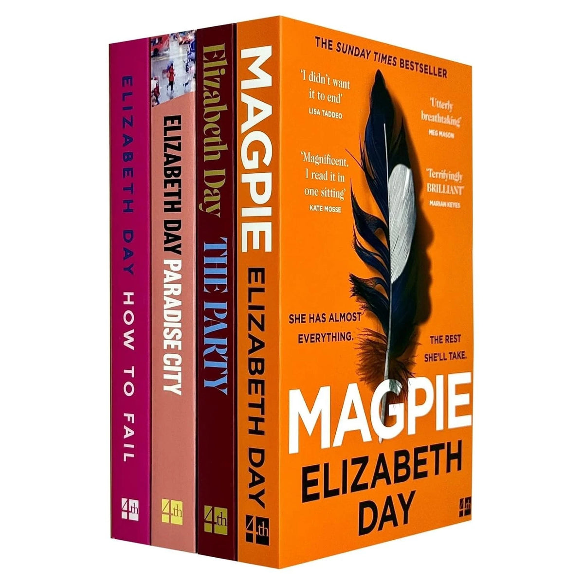 Elizabeth Day Collection 4 Books Set Paradise City, Magpie, How to Fai ...