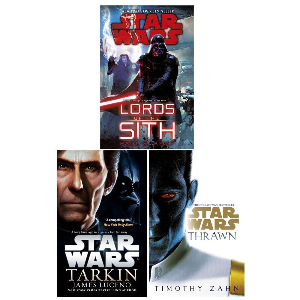Star Wars Collection 3 Books Set Thrawn, Tarkin, Lords of the sith ...