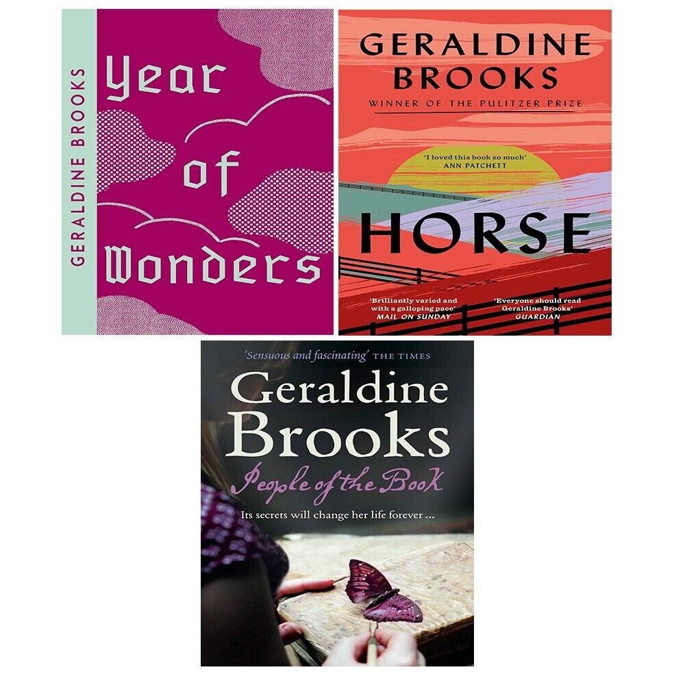 Geraldine Brooks Collection 3 Books Set Horse,Year of Wonders,People Of ...