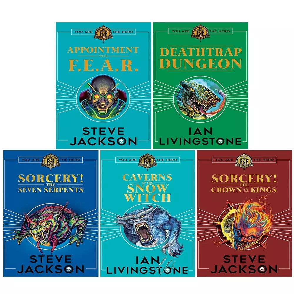 Fighting Fantasy Collection 5 Books Set by Ian Livingstone, Steve Jack ...