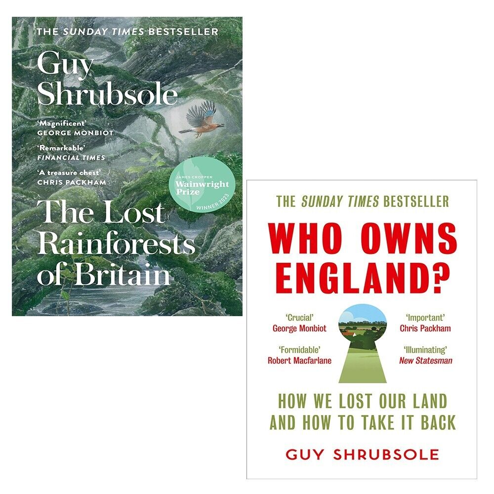 Guy Shrubsole Collection 2 Books Set (Who Owns England, Lost Rainfores ...