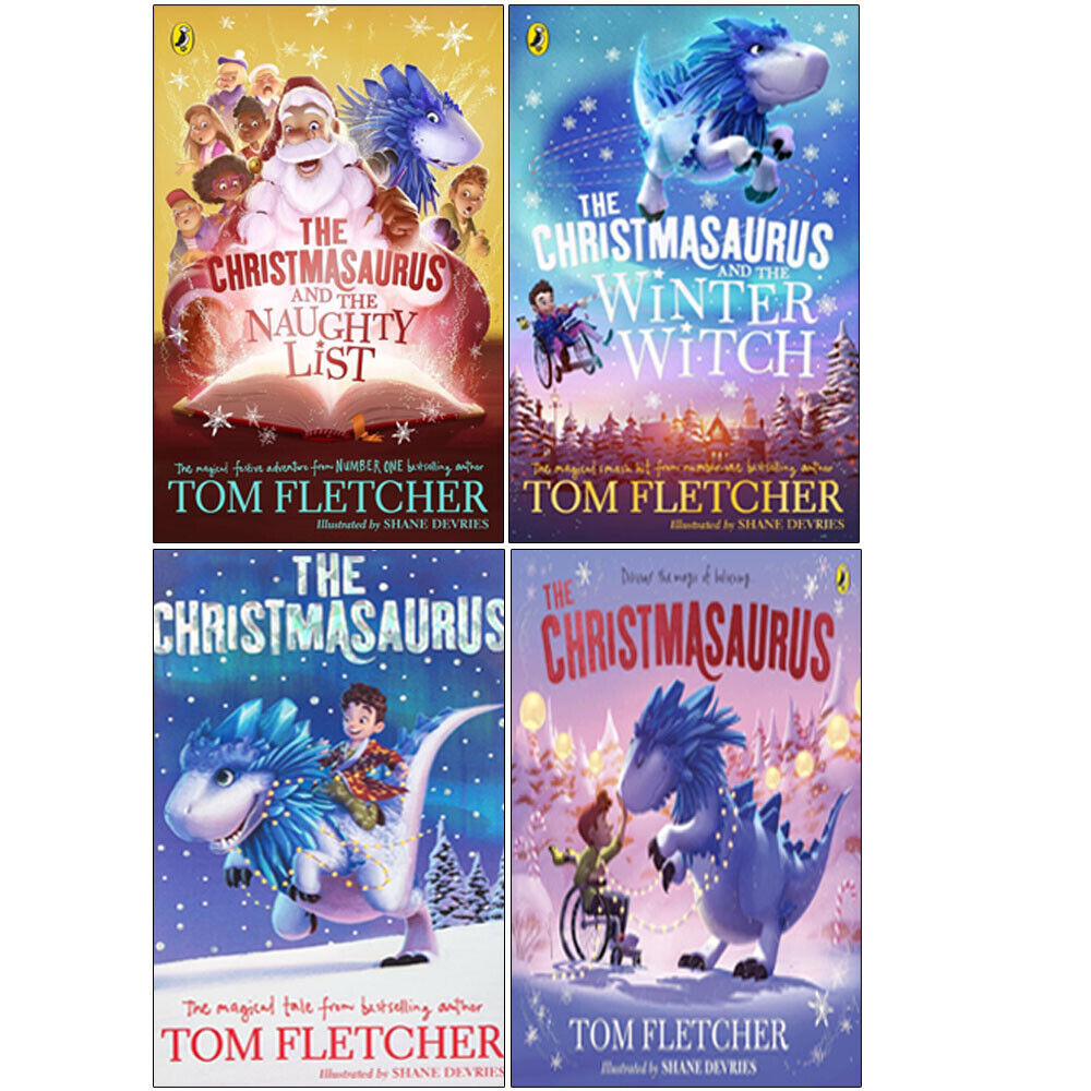 Tom Fletcher Collection 4 Books Set The Christmasaurus and the Naughty ...