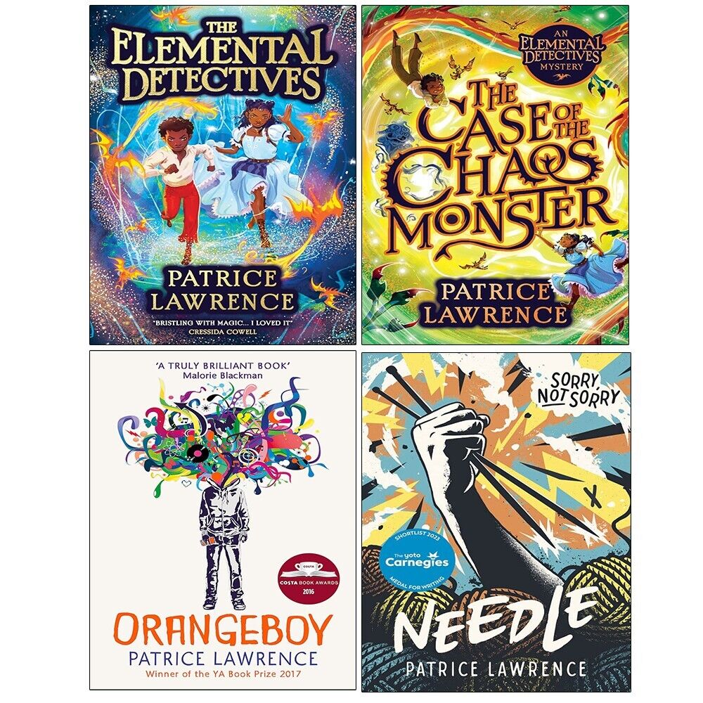 Patrice Lawrence Collection 4 Books Set (The Elemental Detectives, The Case of the Chaos Monster ...