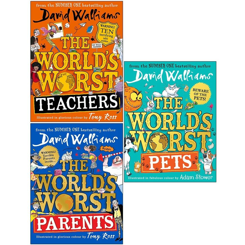 The World’s Worst Series Collection 3 Books Set By David Walliams | The ...