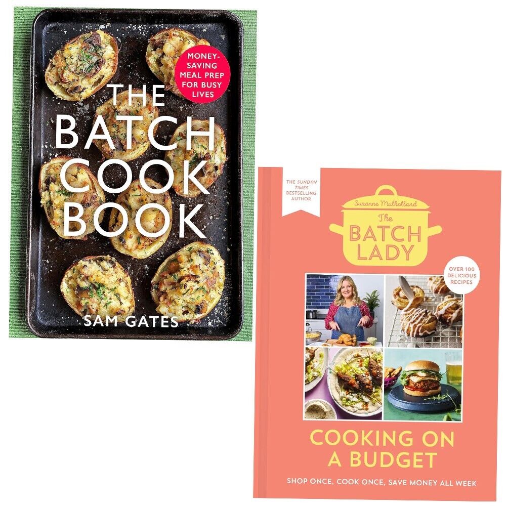 Batch Cook Book, Batch Lady Cooking on a Budget 2 Books Collection Set ...
