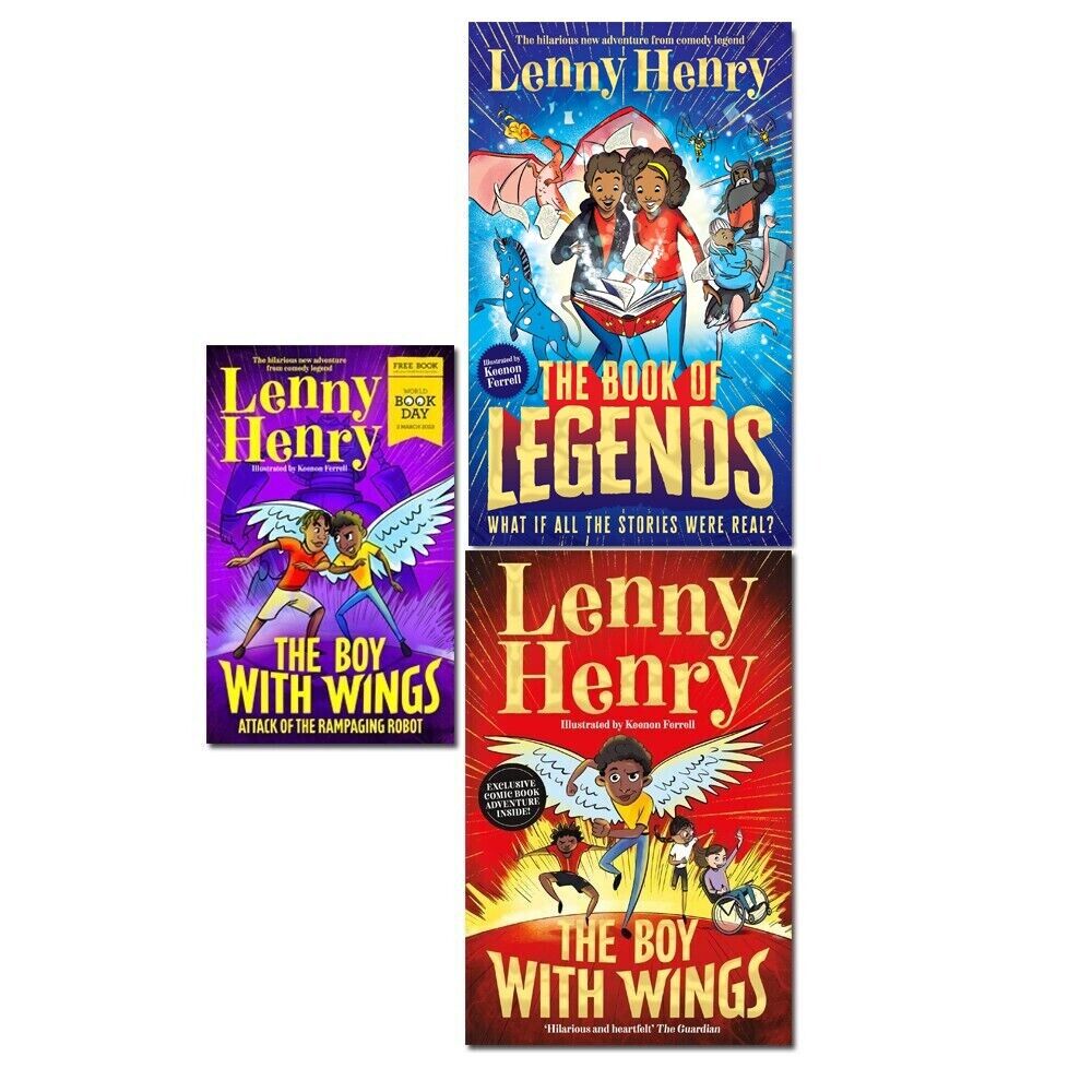 Lenny Henry Collection 3 Books Set (The Boy With Wings, The Book of Le ...