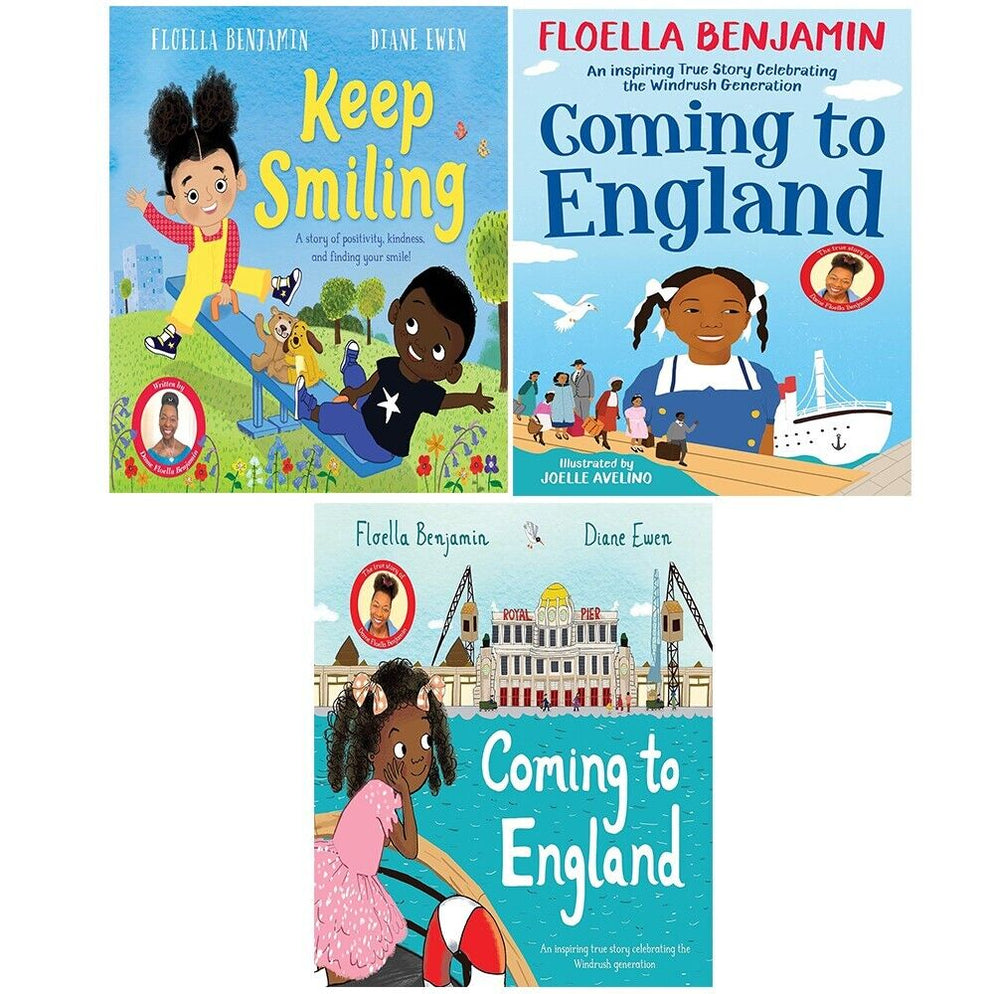 Baroness Floella Benjamin Collection 3 Books Set Coming to England,Kee