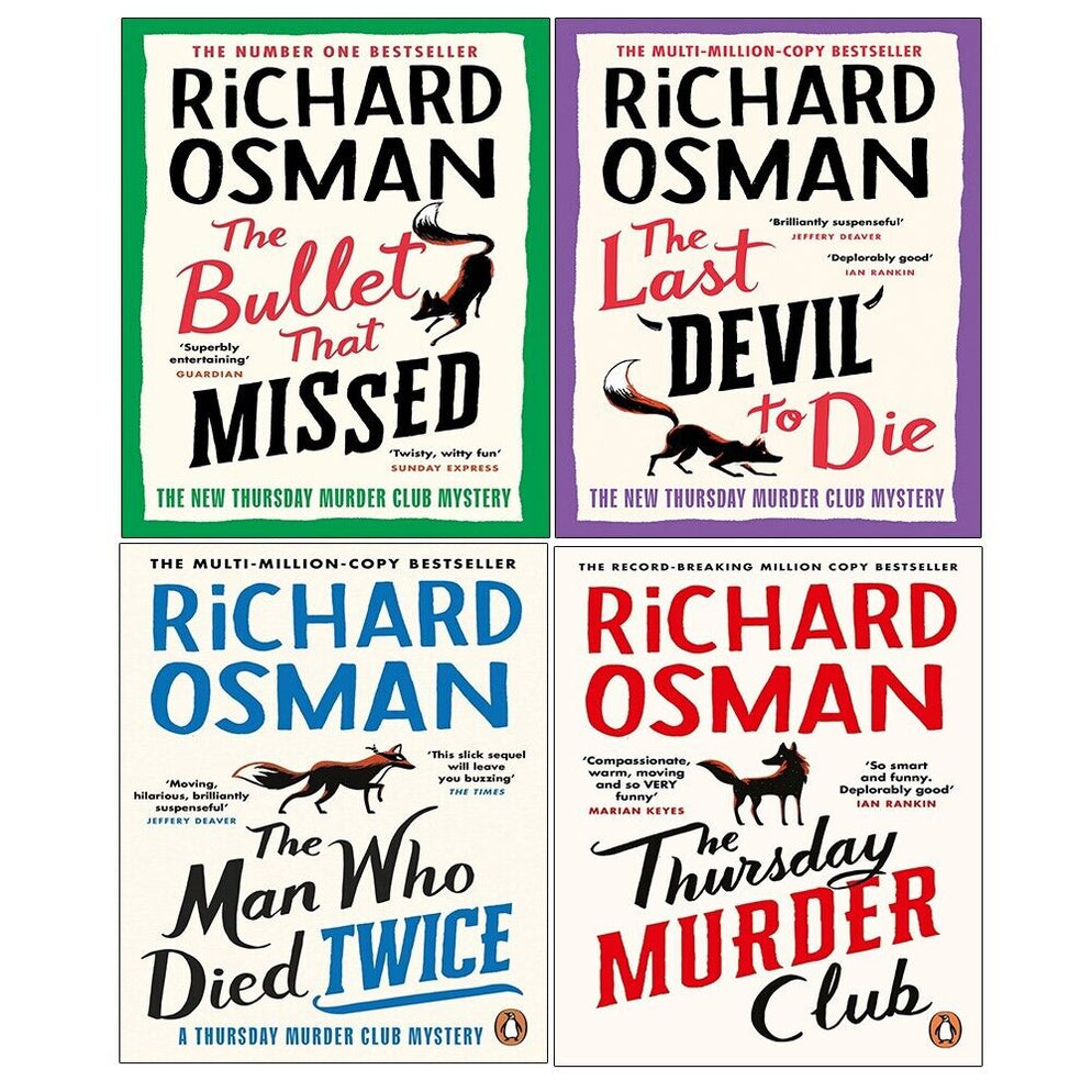 Thursday Murder Club Series 4 Books Collection Set by Richard Osman ...