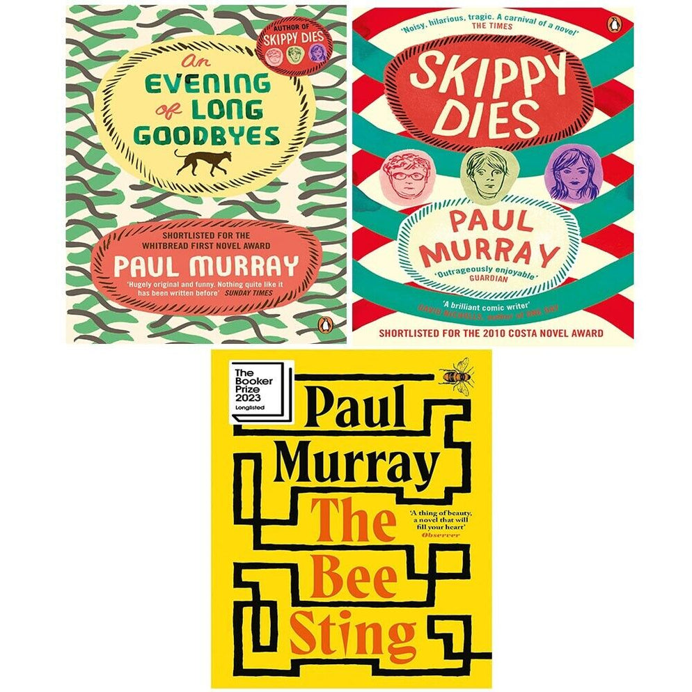 Paul Murray Collection 3 Books Set (Bee Sting,Skippy Dies,An Evening of ...