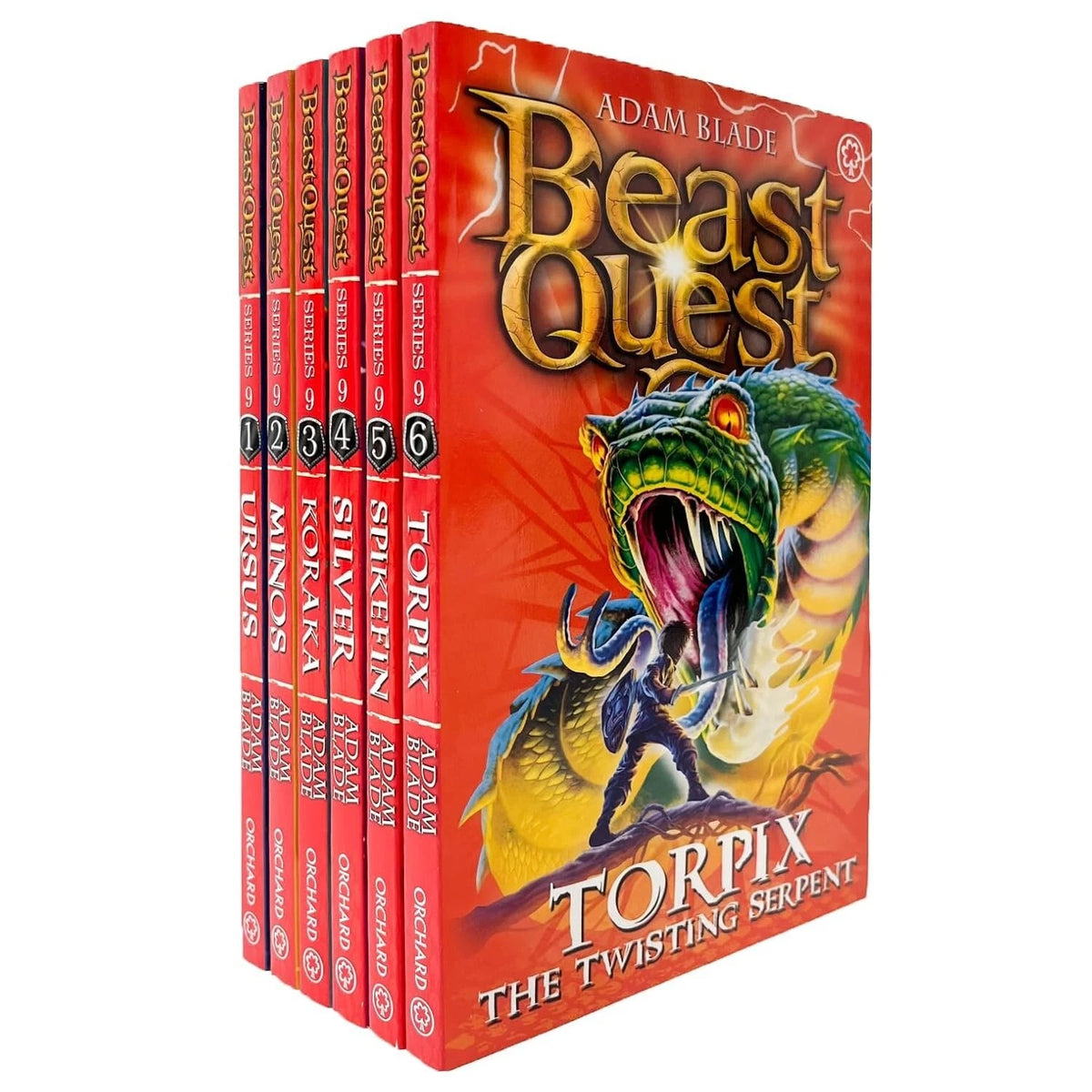 Beast Quest Series 9 Collection 6 Books Set by Adam Blade Koraka Winge ...