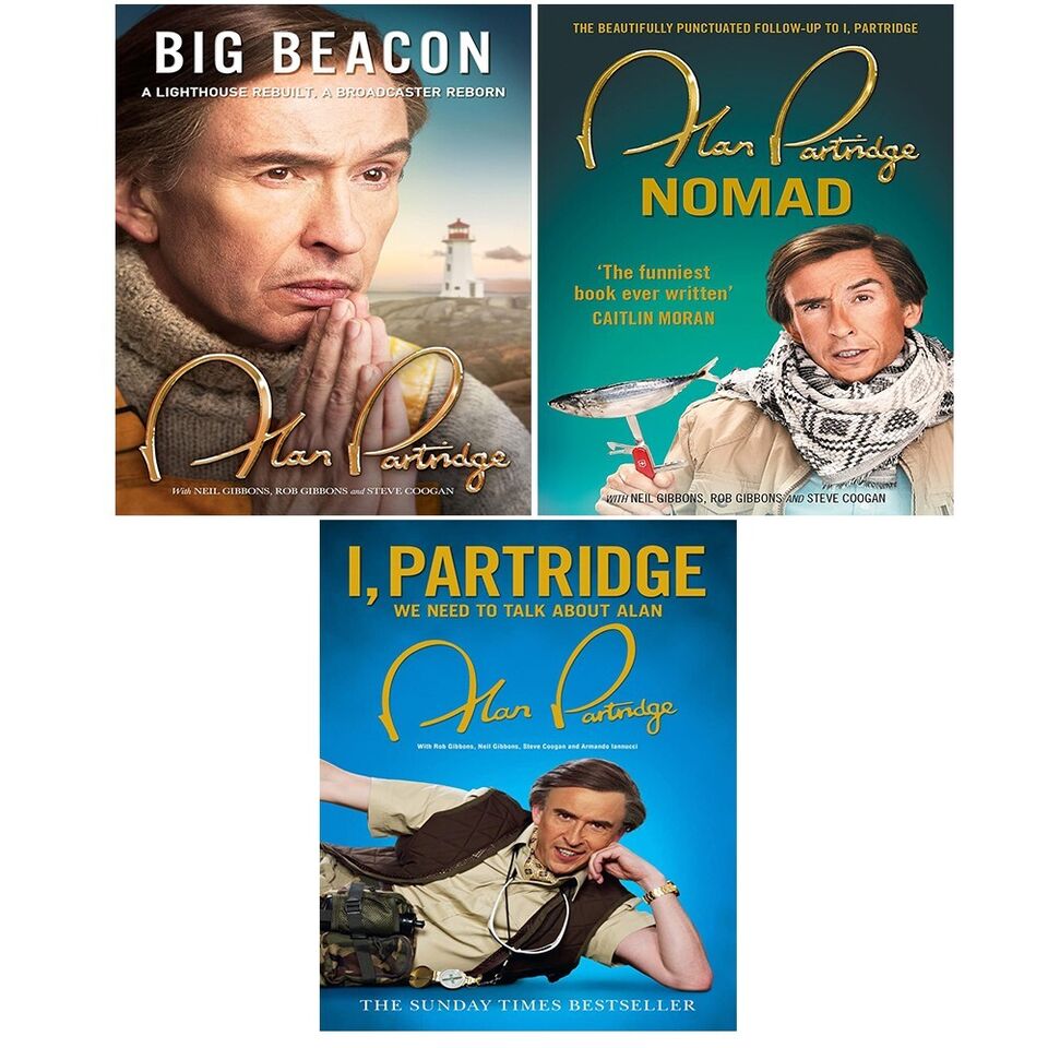 Alan Partridge Collection 3 Books Set Big Beacon (Hardcover), Nomad, I ...