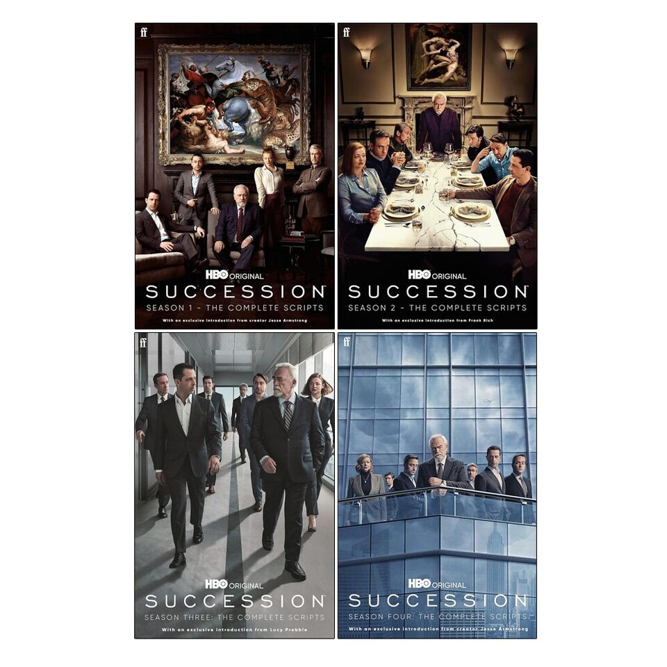 The Complete Scripts Succession Season 1- 4 Books Collection Set Jesse ...