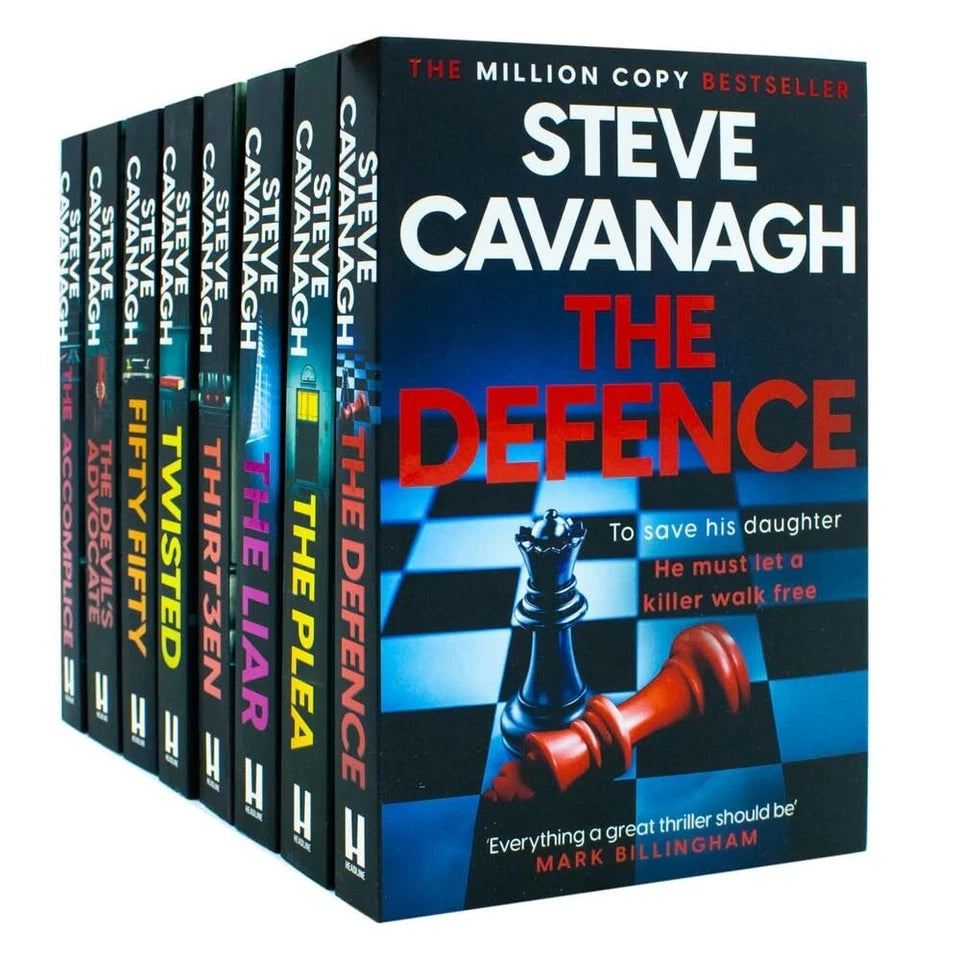 Steve Cavanagh Eddie Flynn Series 8 Books Collection Set Accomplice ...