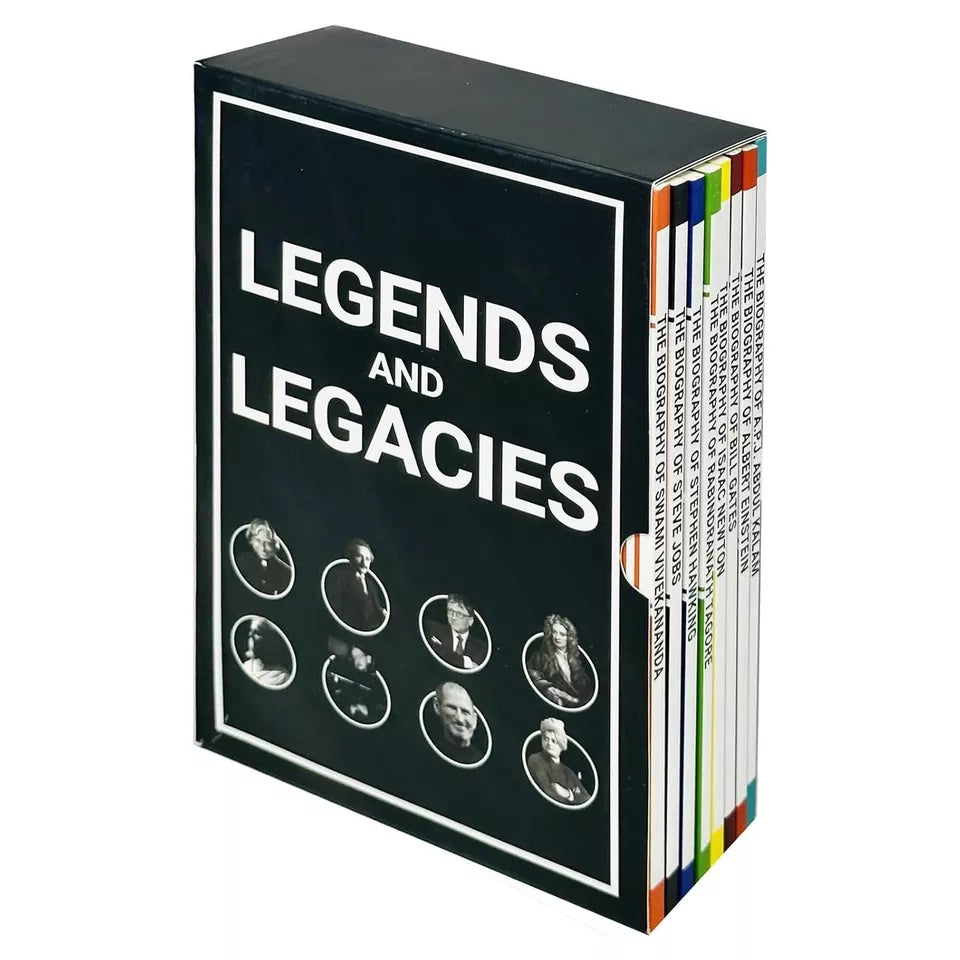 Legends and Legacies Series 8 Books Collection Set Biography of Stephe ...