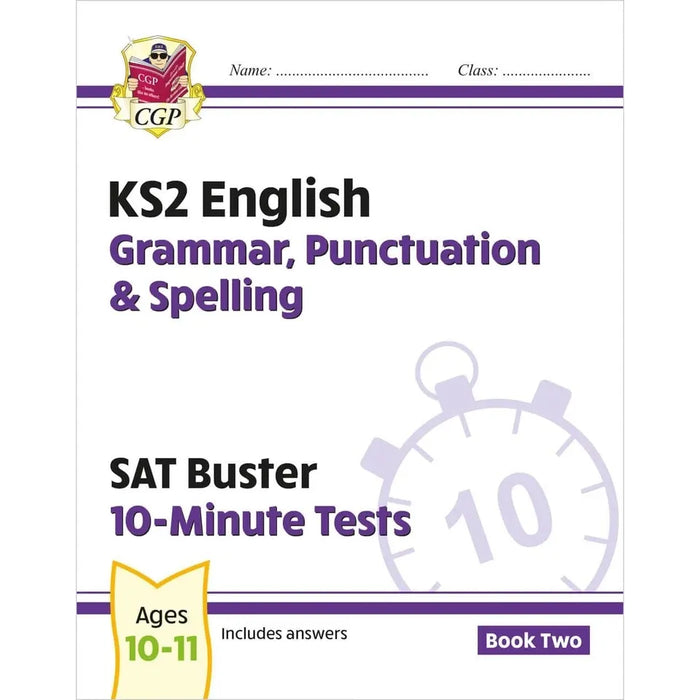 CGP KS2 English SAT Buster 10-Minute Tests 4 Books Collection Set