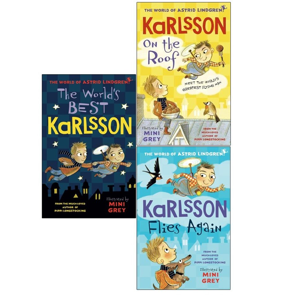 Astrid Lindgren Karlsson Collection 3 Books Set (The World's Best ...