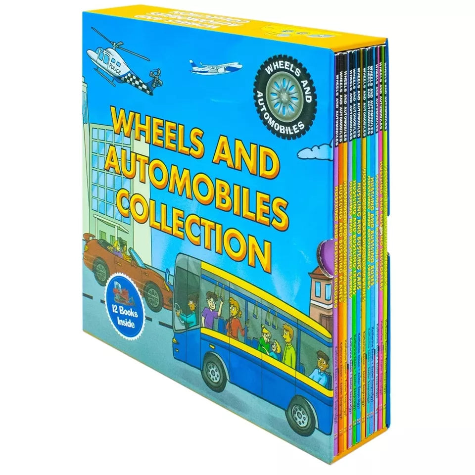 Wheels and Automobiles Collection 12 Amazing Books Set by Katherine Ea
