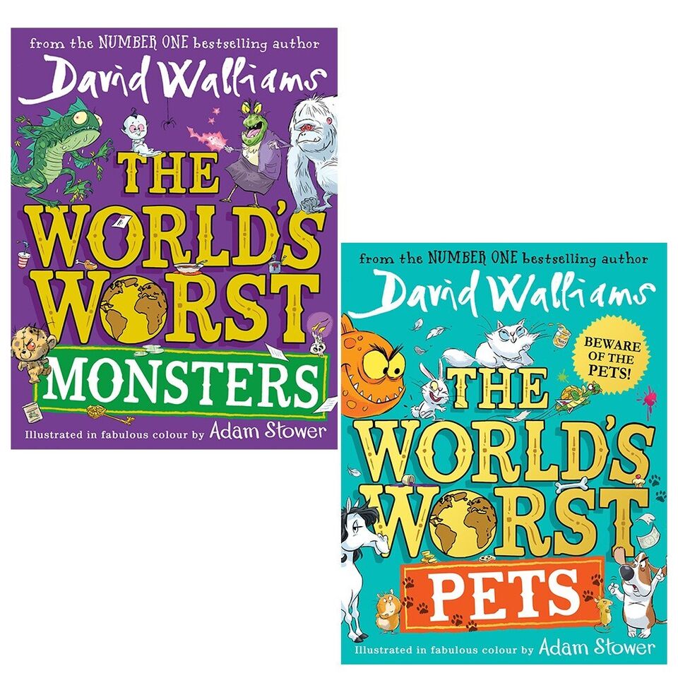 David Walliams 2 Books Set (The World’s Worst Monsters, The World’s ...
