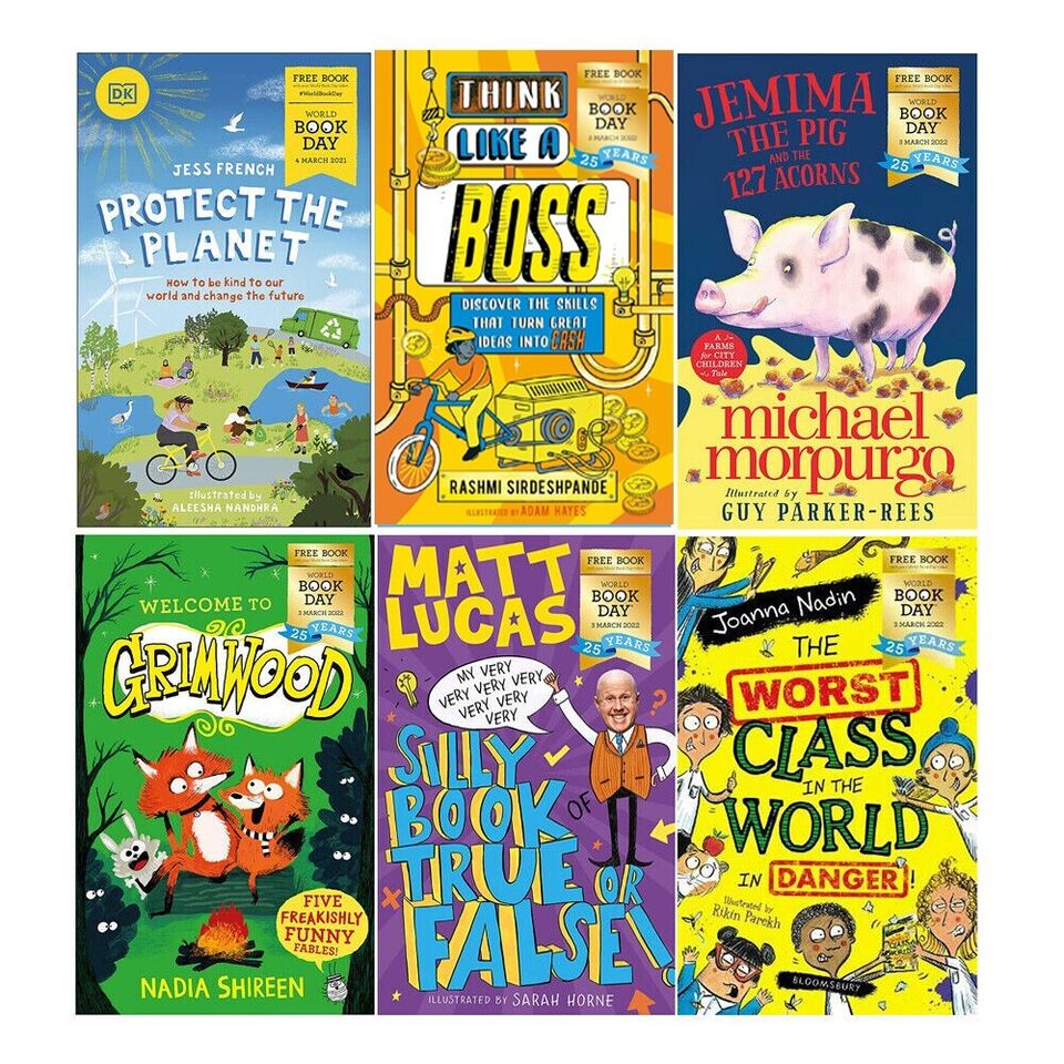 The World Book Day Childrens Early Learning Collection of 6 Books Set ...