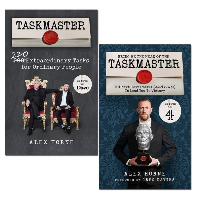 Taskmaster Collection 2 Books Set (Taskmaster, Bring Me The Head Of The ...